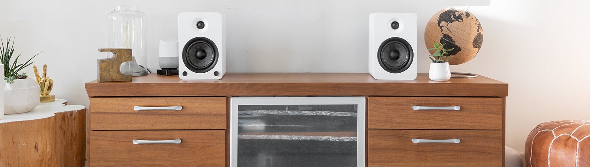 Kanto YU6 Powered Speakers with Bluetooth and Phono Preamp (Matte Black ...