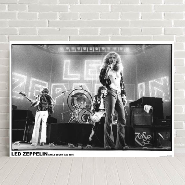 Led Zeppelin Earls Court 1975 (Landscape) Poster 47 - Real Groovy