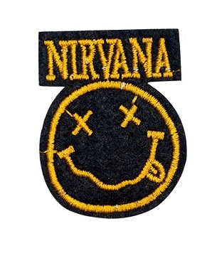 Nirvana Smiley Patch Iron On - Real Groovy