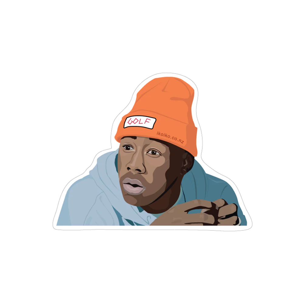 Tyler The Creator Cartoon Sticker - Real Groovy