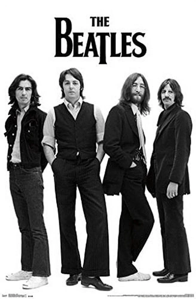 Beatles Standing White Background Poster 513 - Real Groovy