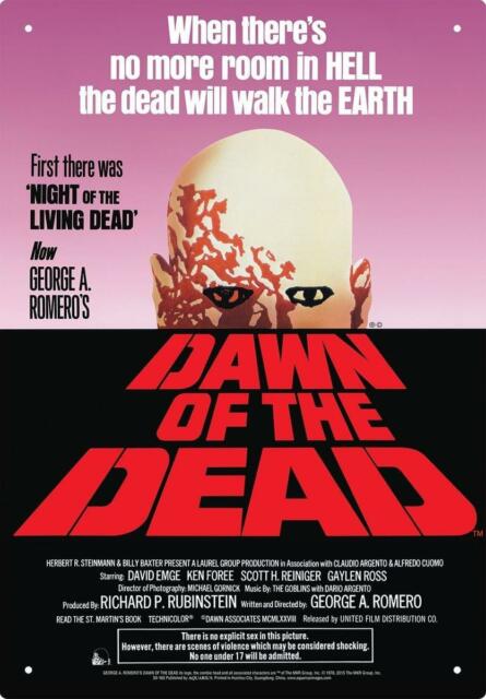 Dawn Of The Dead Tin Sign - Real Groovy