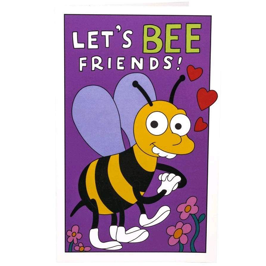 The Simpsons - Let's Bee Friends Replica Valentine's Day Card - Real Groovy