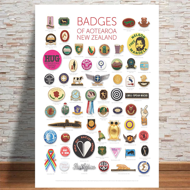 Badges Of New Zealand Poster 89 A2 Size - Real Groovy