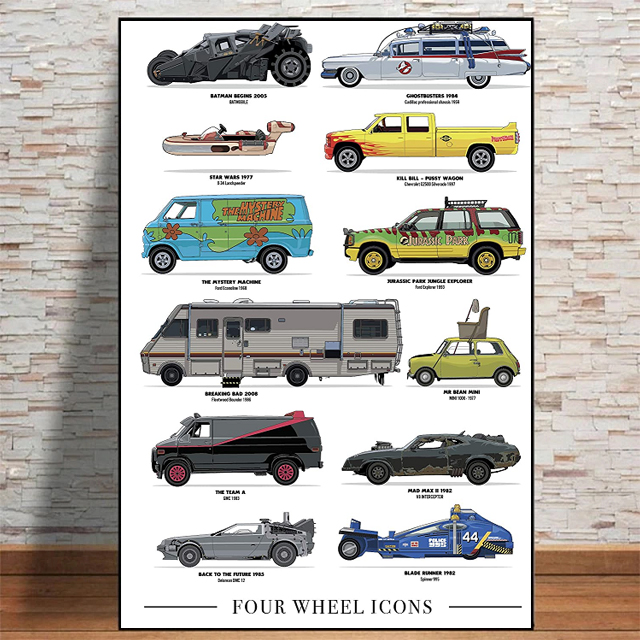 Icon Cars Four Wheel Drive Pop Culture Poster 159 - Real Groovy